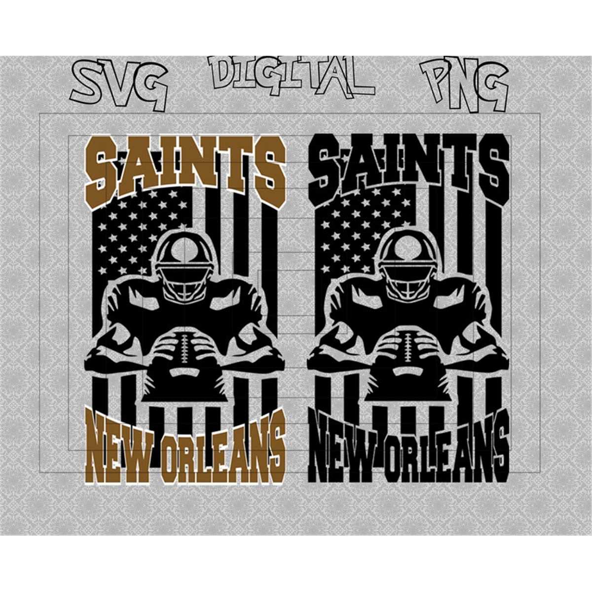 Saints Football Svg File - Inspire Uplift