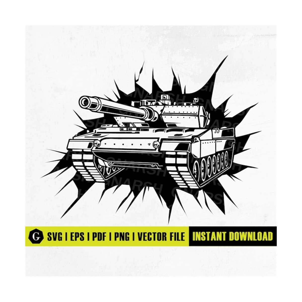Military Tank Svg | Smashing Tank SVG | Army SVG | Marine Ta | Inspire ...
