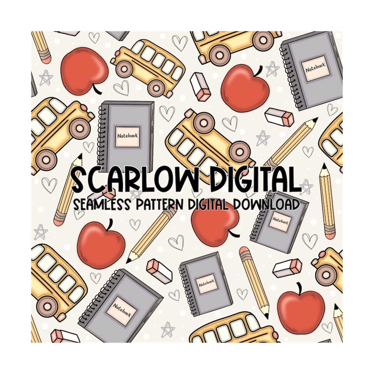 Seamless Back To School Pattern, Seamless Teacher Pattern, S - Inspire ...