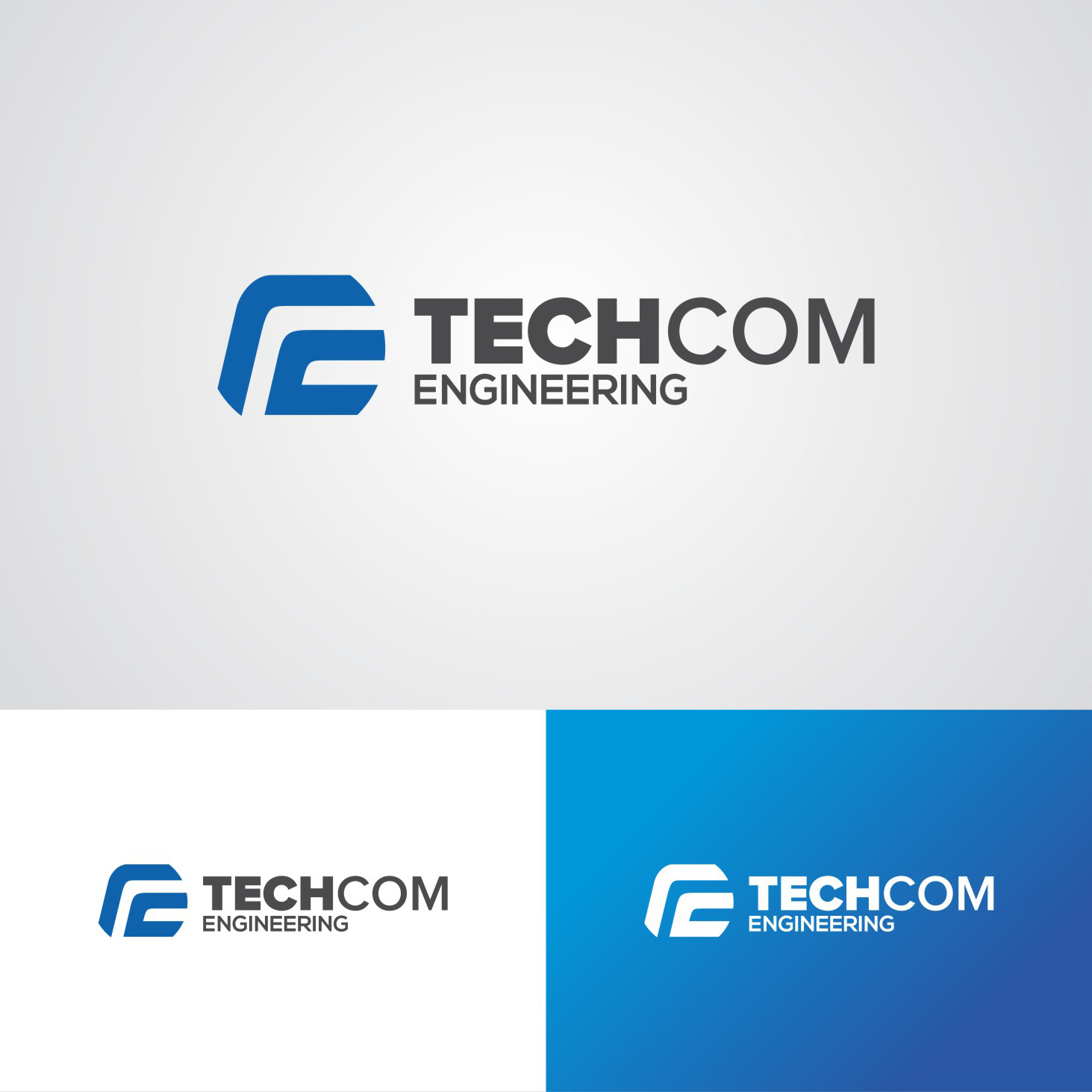 ech Com Engineering Logo Design Template 100 | Inspire Uplift