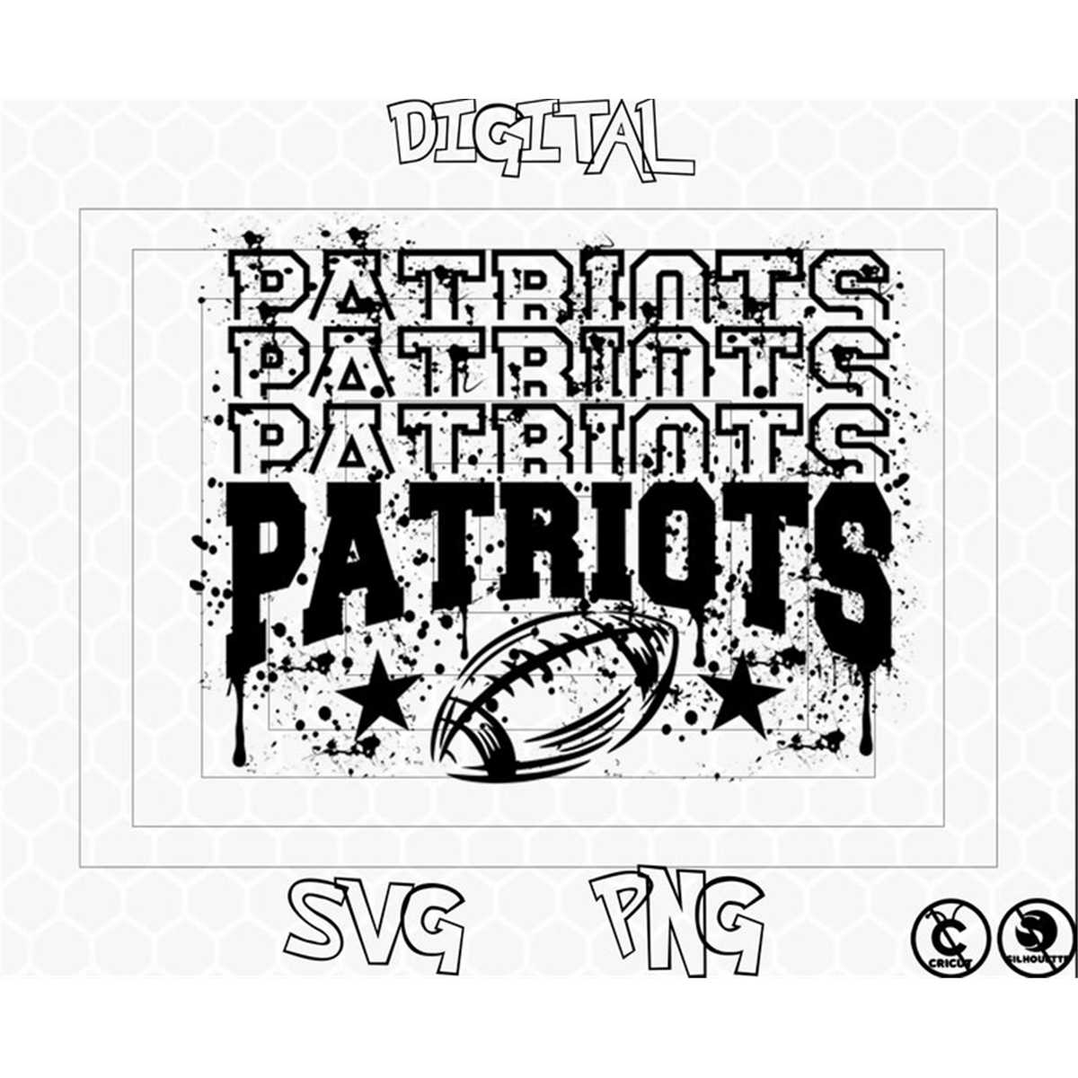 Patriots Football Svg File - Inspire Uplift