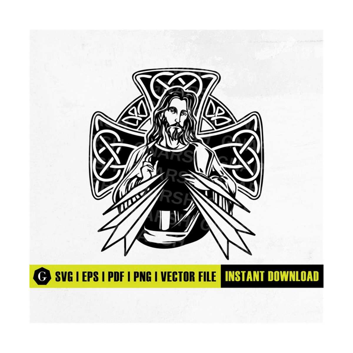 Crucifix SVG | Jesus Christ Svg | Cross SVG | Religious Chri | Inspire ...