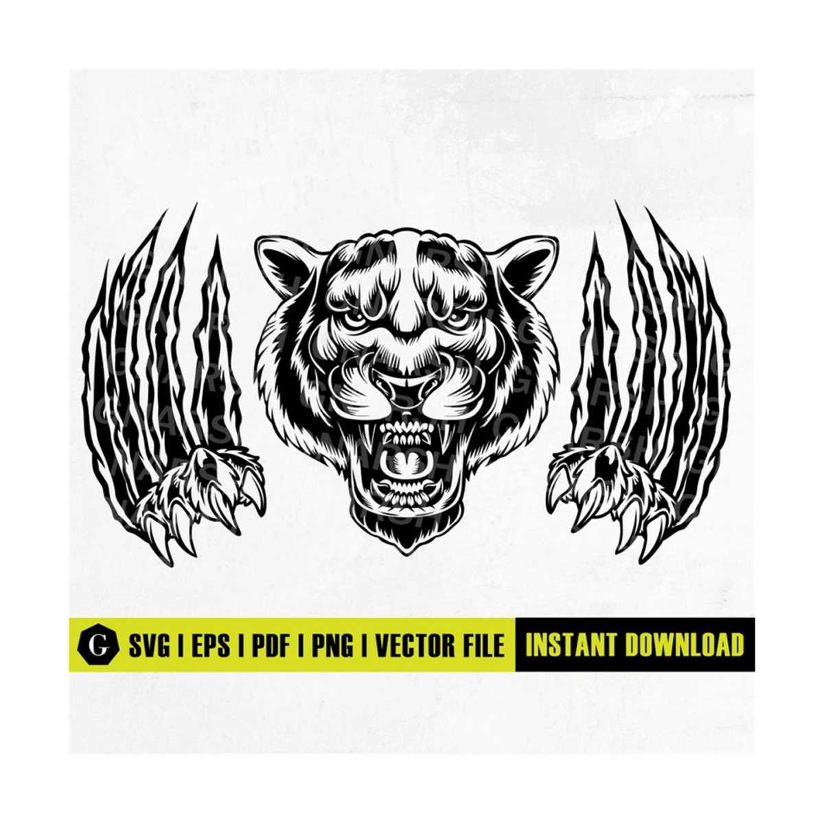 Tiger Claws Scratch SVG | Tiger SVG | Tiger Claw Mark Svg | | Inspire ...