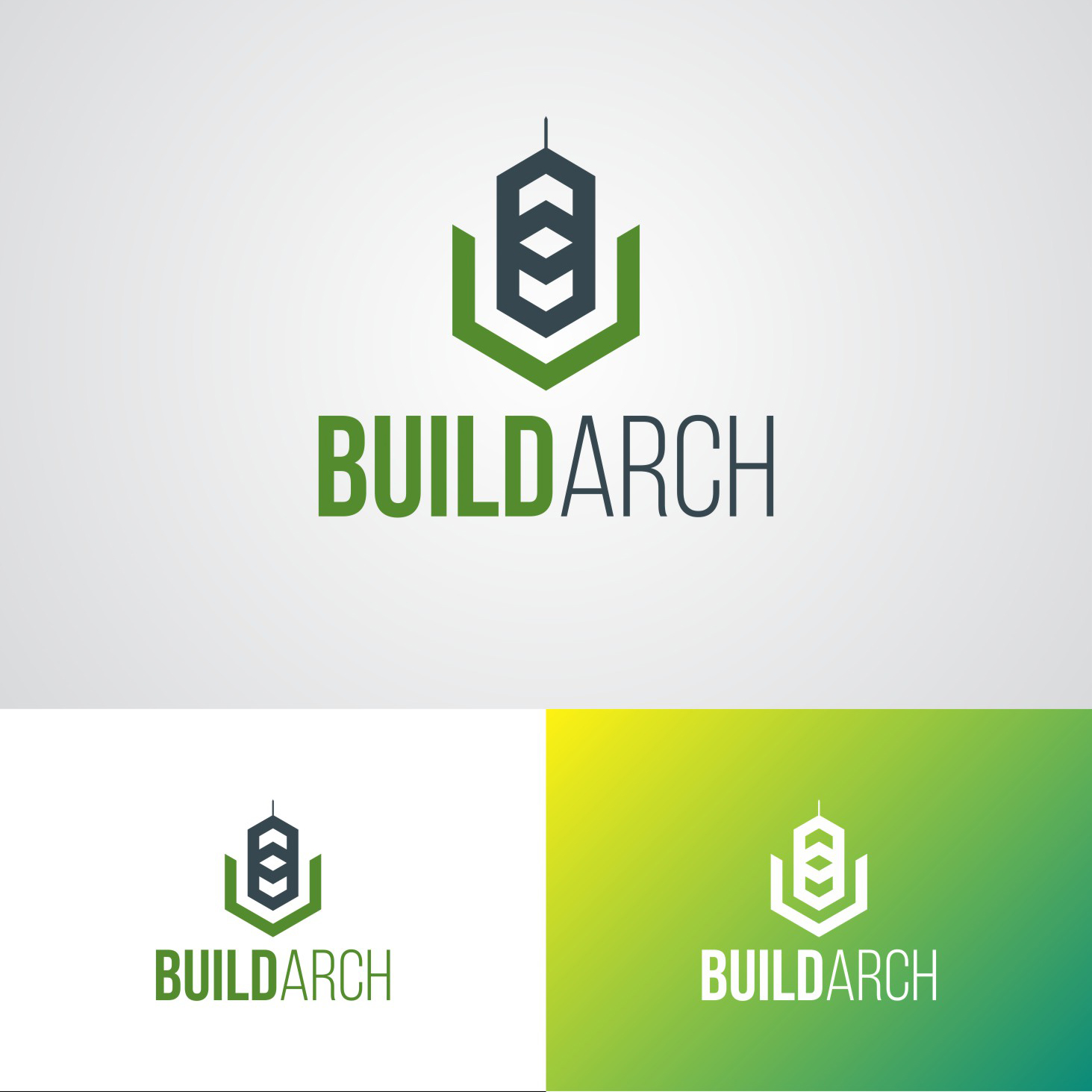 Build Arch Logo Design Template 107 | Inspire Uplift