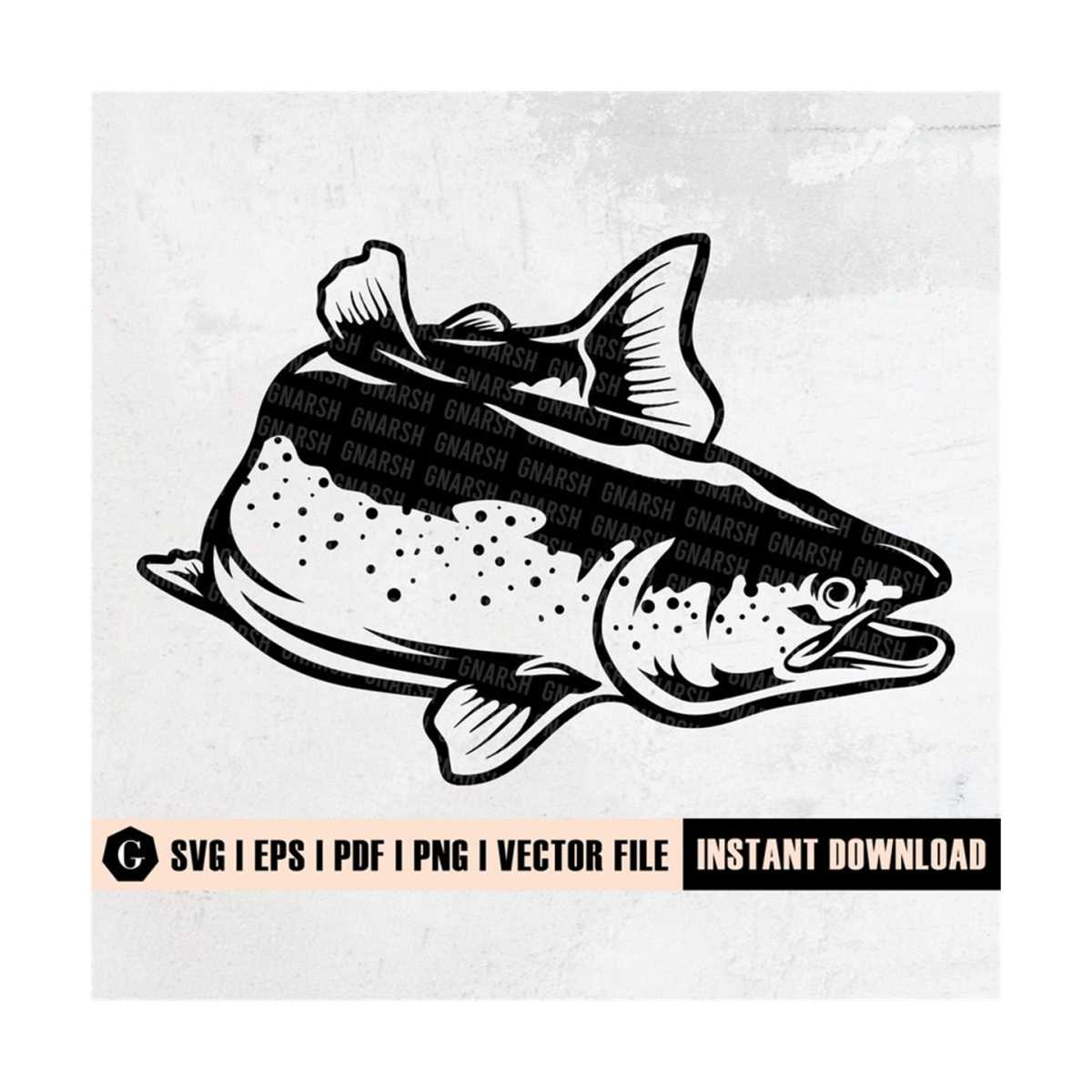 Trout Fish svg File | Trout Fishing Svg | Angling Svg | Fly | Inspire ...