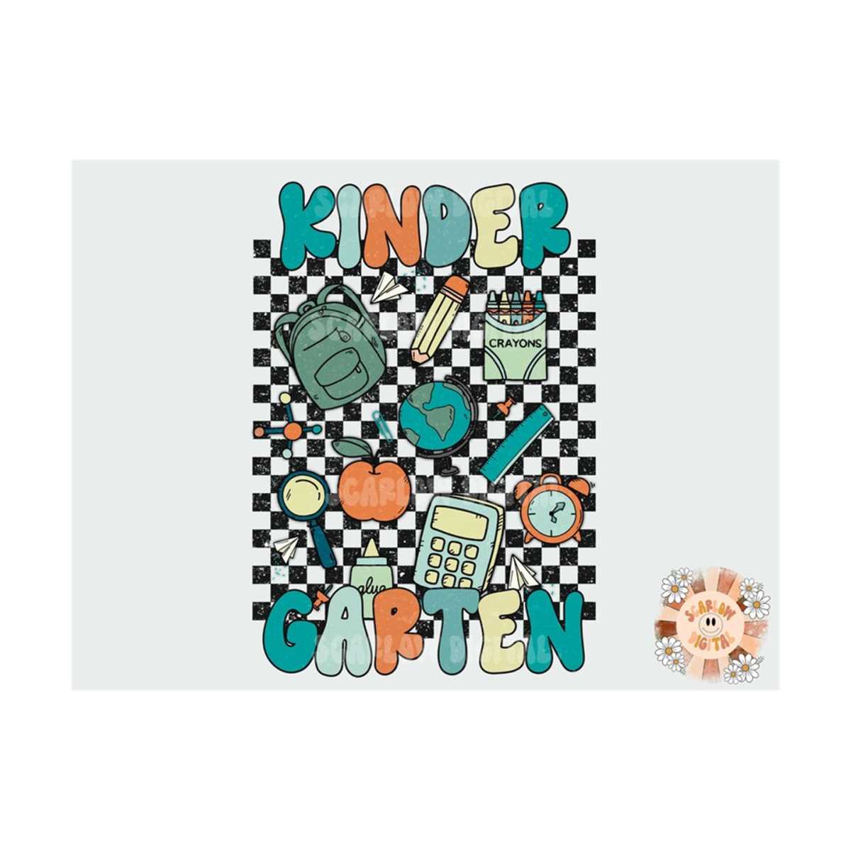 Kindergarten Rocker PNG-Back to School Sublimation Digital D | Inspire ...