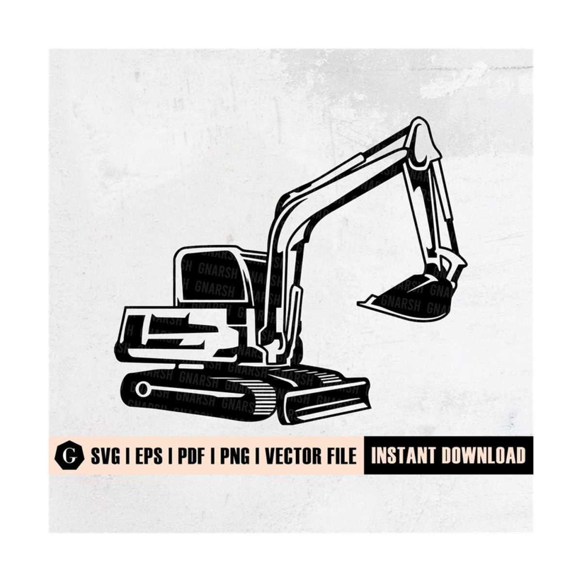 Excavator SVG | Heavy Equipment Svg | Excavator Clipart | Ex | Inspire ...