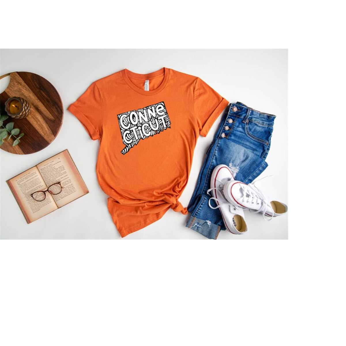 Connecticut Shirt, Connecticut Map Shirt, Connecticut State | Inspire Uplift