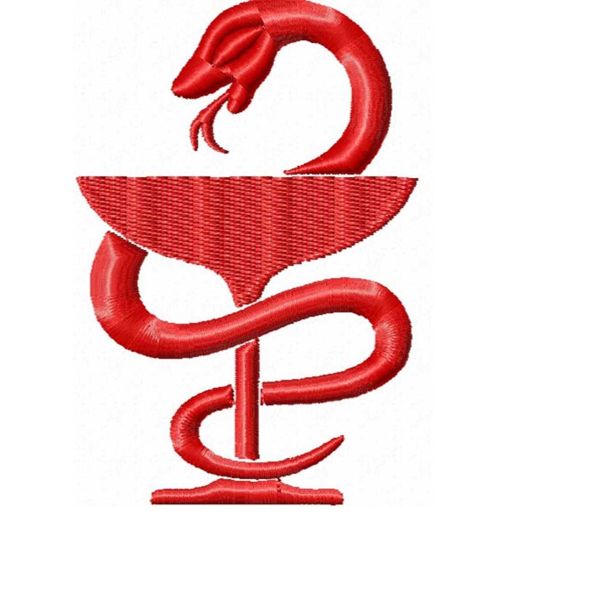 Pharmacy Logo Snake Red