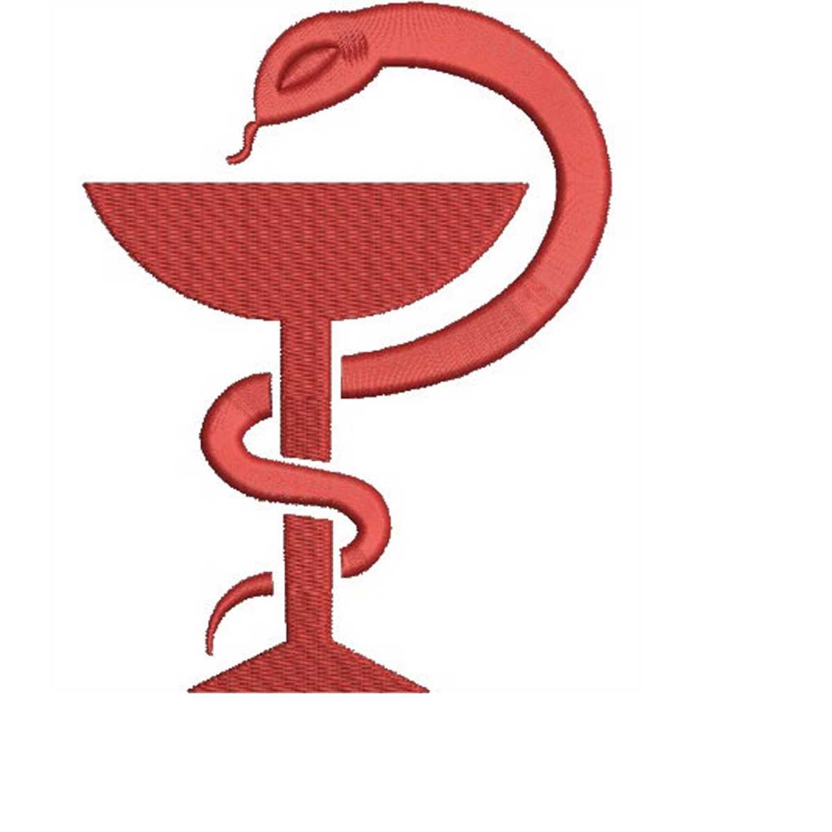 Snake and bowl medical icon Machine embroidery design - inst - Inspire ...