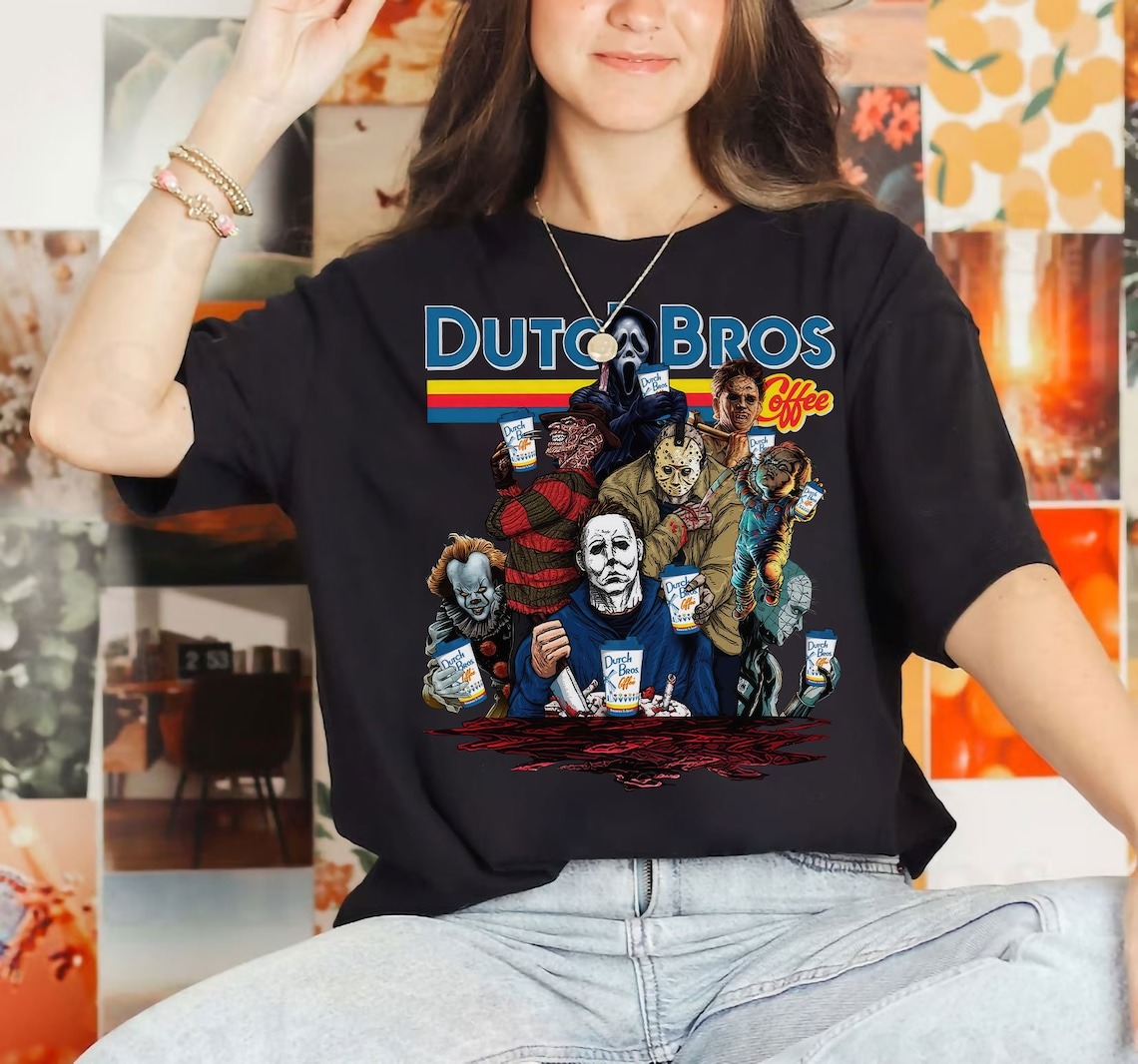 Vintage Retro Horror Movies Characters at Dutch Bros Coffee - Inspire ...