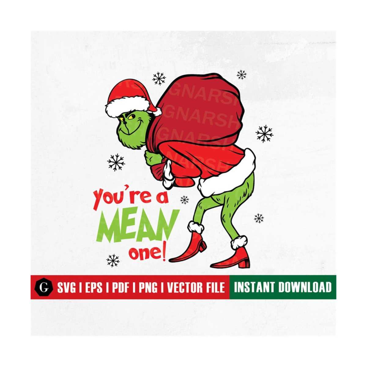 You're a Mean One Svg | Holiday Cheermeister Svg | Xmas svg | Inspire ...