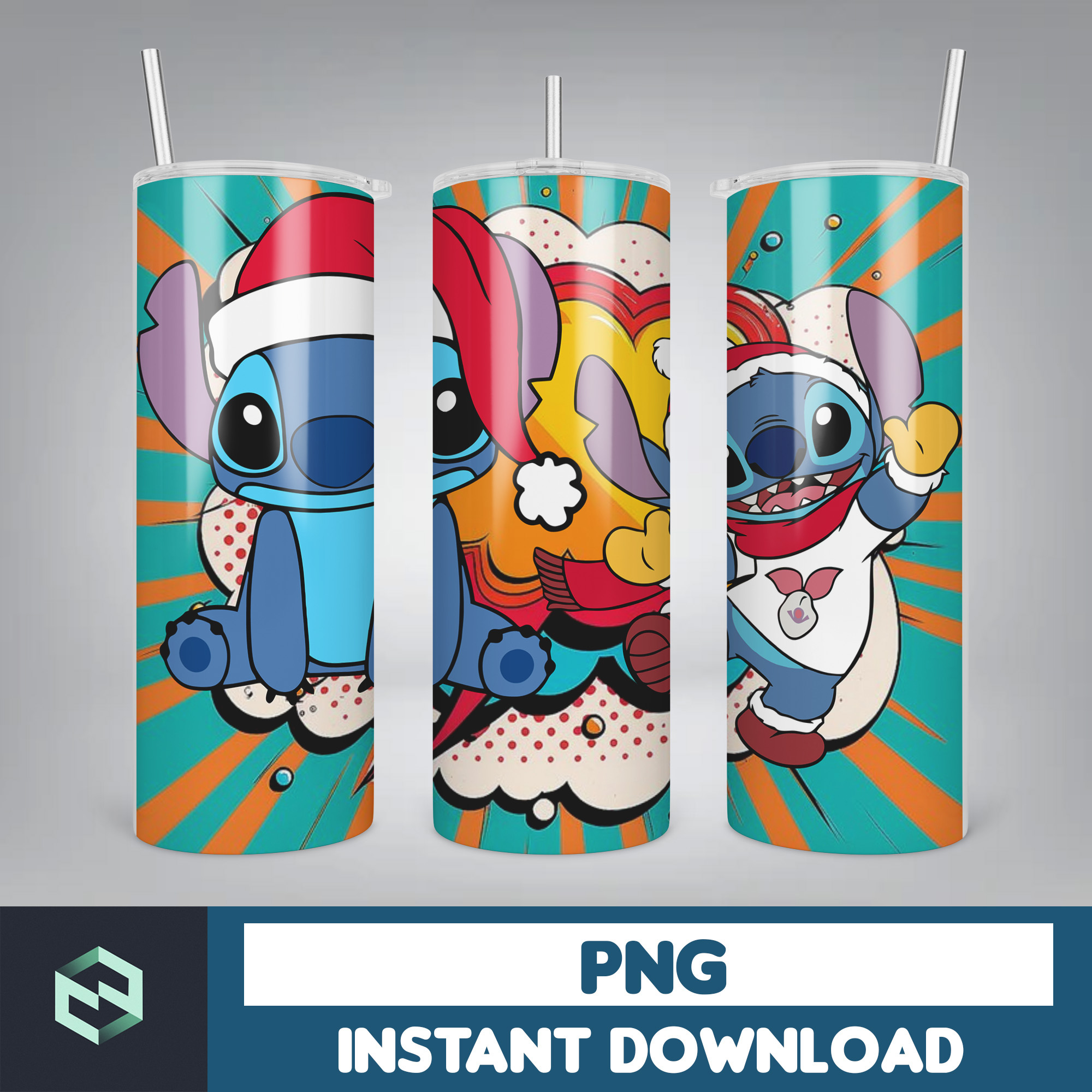 Christmas Stitch Tumbler Wrap, Stitch Sublimation Designs, 2 | Inspire ...