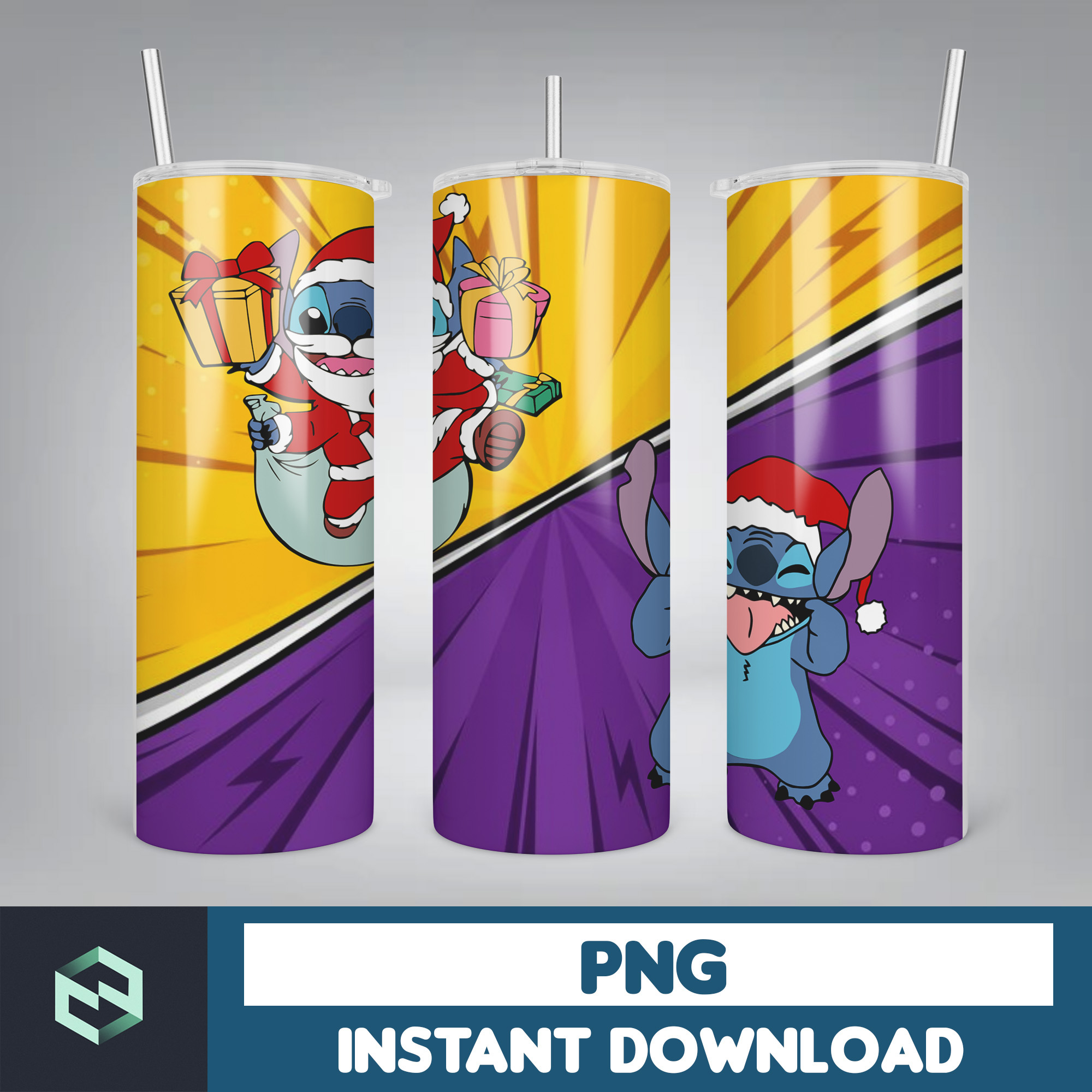 Christmas Stitch Tumbler Wrap, Stitch Sublimation Designs, 2 | Inspire ...