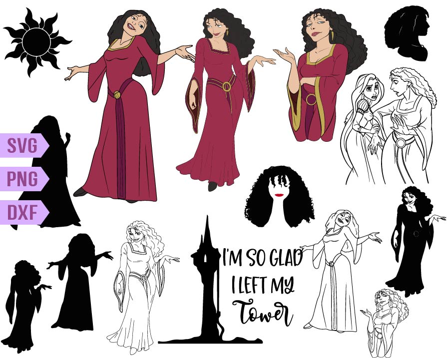 Mother Gothel Svg, Rapunzel Svg, Mother Gothel Quote Svg, Ta - Inspire ...