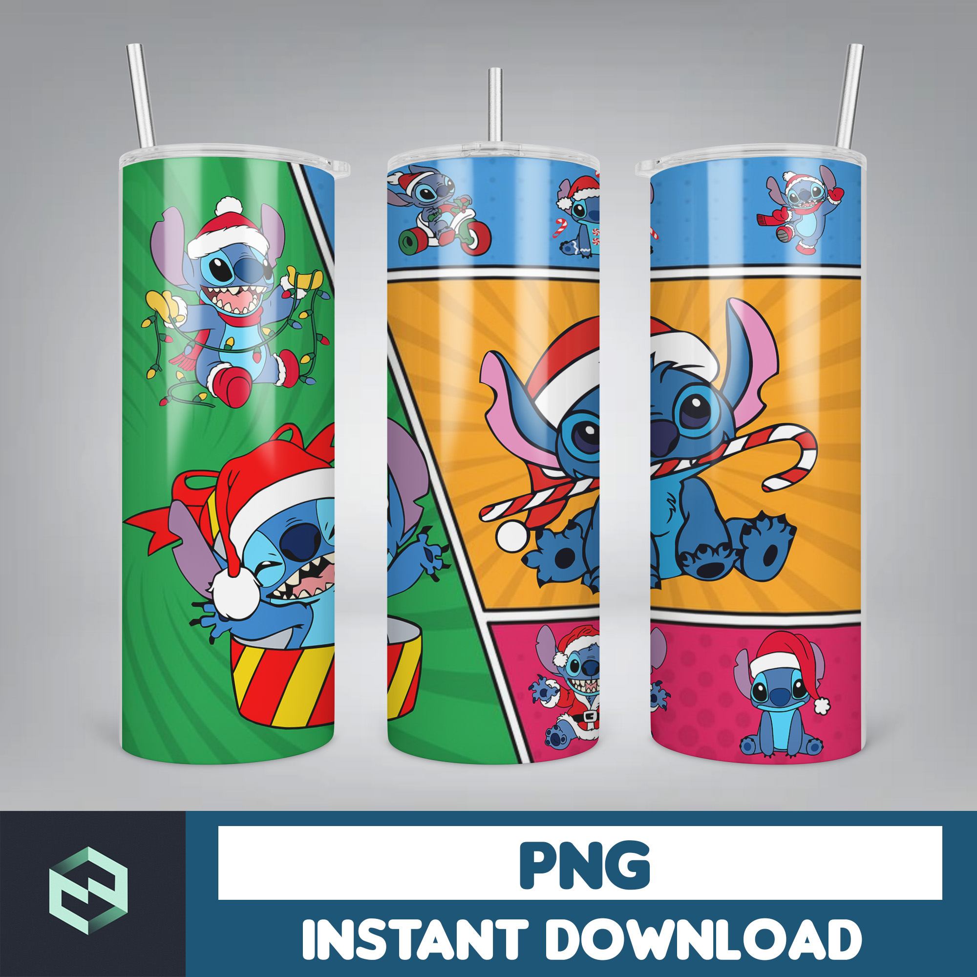 Christmas Stitch Tumbler Wrap, Stitch Sublimation Designs, 2 | Inspire ...