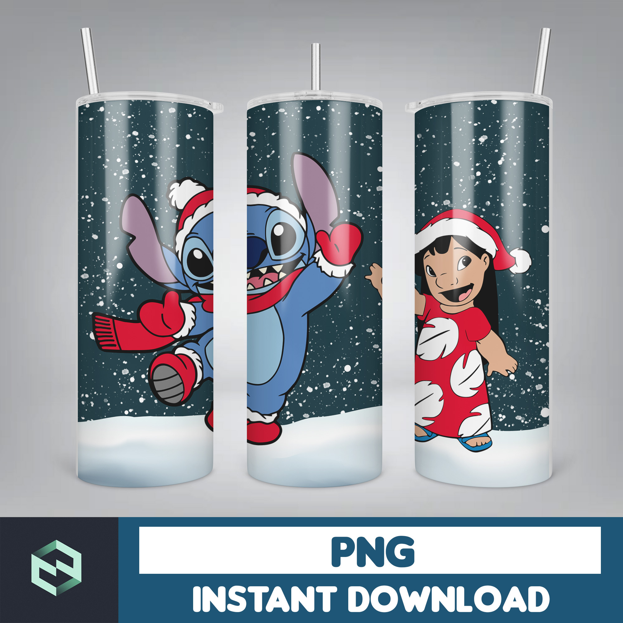 Christmas Stitch Tumbler Wrap, Stitch Sublimation Designs, 2 | Inspire ...