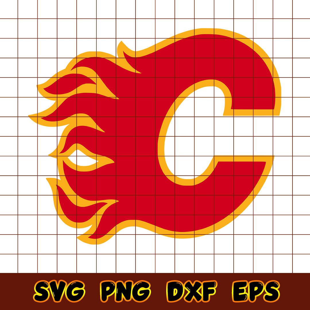 Calgary Flames Logo Svg, Calgary Flames Svg, NHL Svg, Hocke - Inspire ...