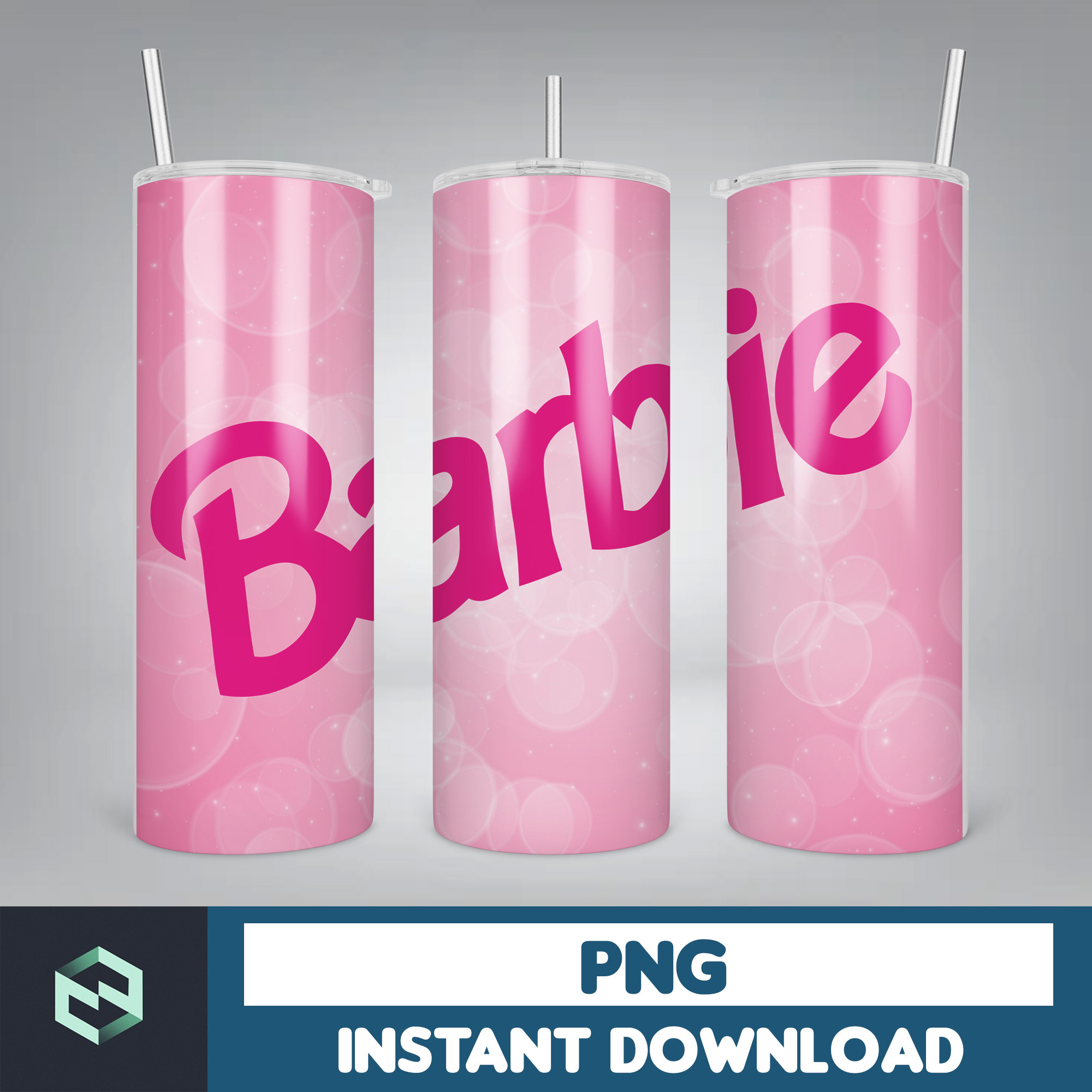 Barbie Tumbler Wrap, 20 oz Skinny Tumbler Wrap Sublimation D | Inspire ...