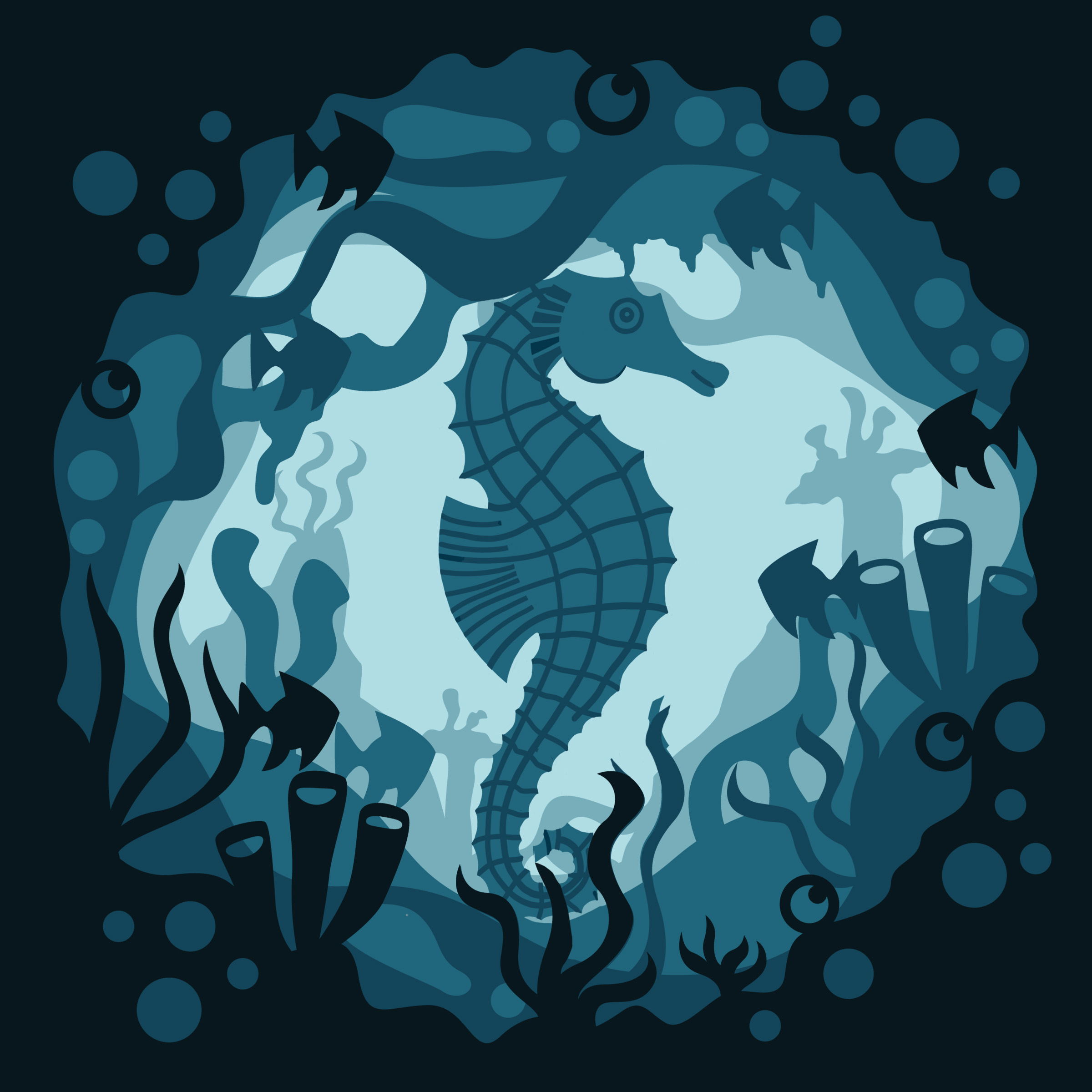 Underwater Wonders: 3D Shadow Box Sea Life SVG– PDF – EPS – - Inspire ...