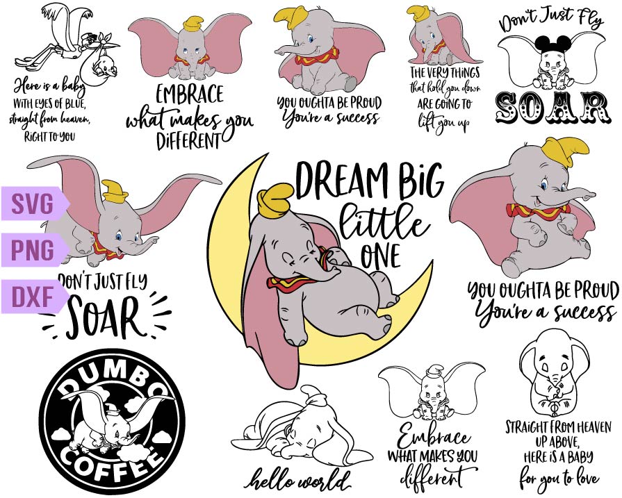 dumbo quotes svg - Inspire Uplift