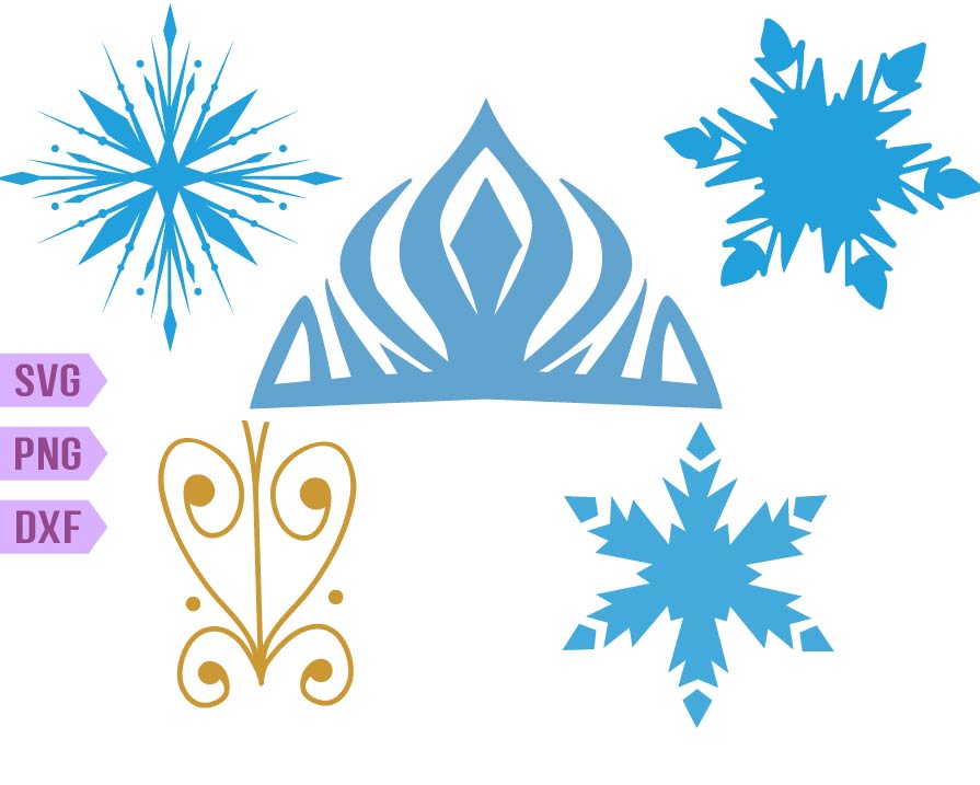 Frozen Snowflakes SVG Bundle, Frozen Outline, Frozen svg Bun - Inspire ...