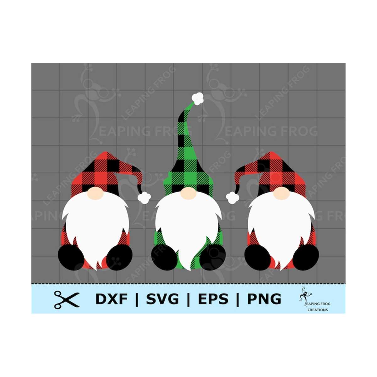 Christmas Gnomes SVG. PNG. Cricut cut, layered files. Silhou - Inspire ...