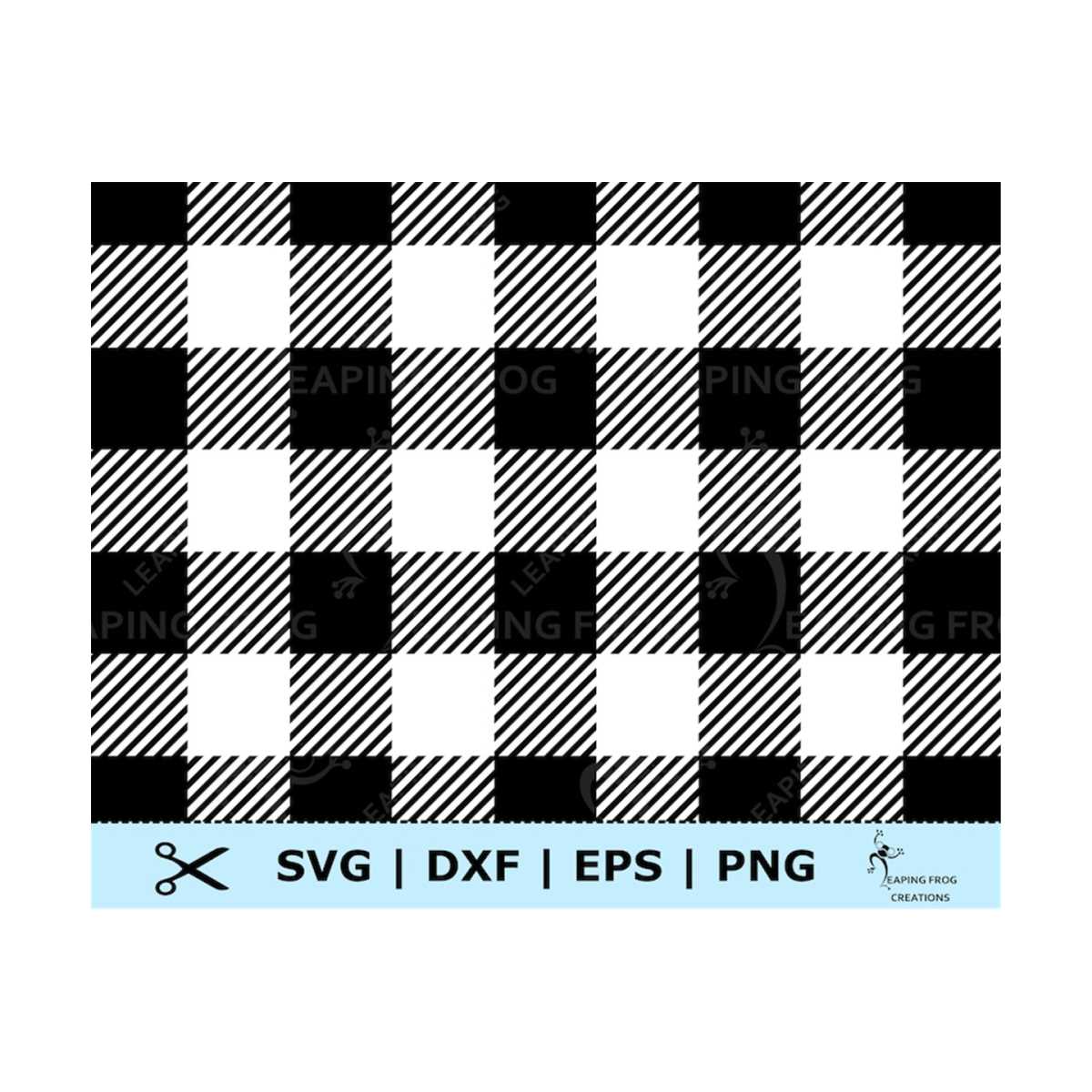 Buffalo Plaid Pattern SVG. Cricut cut files, Silhouette. Bla | Inspire ...