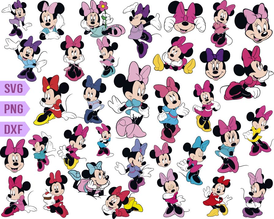 Minnie Mouse Svg Bundle, Minnie svg, Minnie Mouse Png Svg - Inspire Uplift