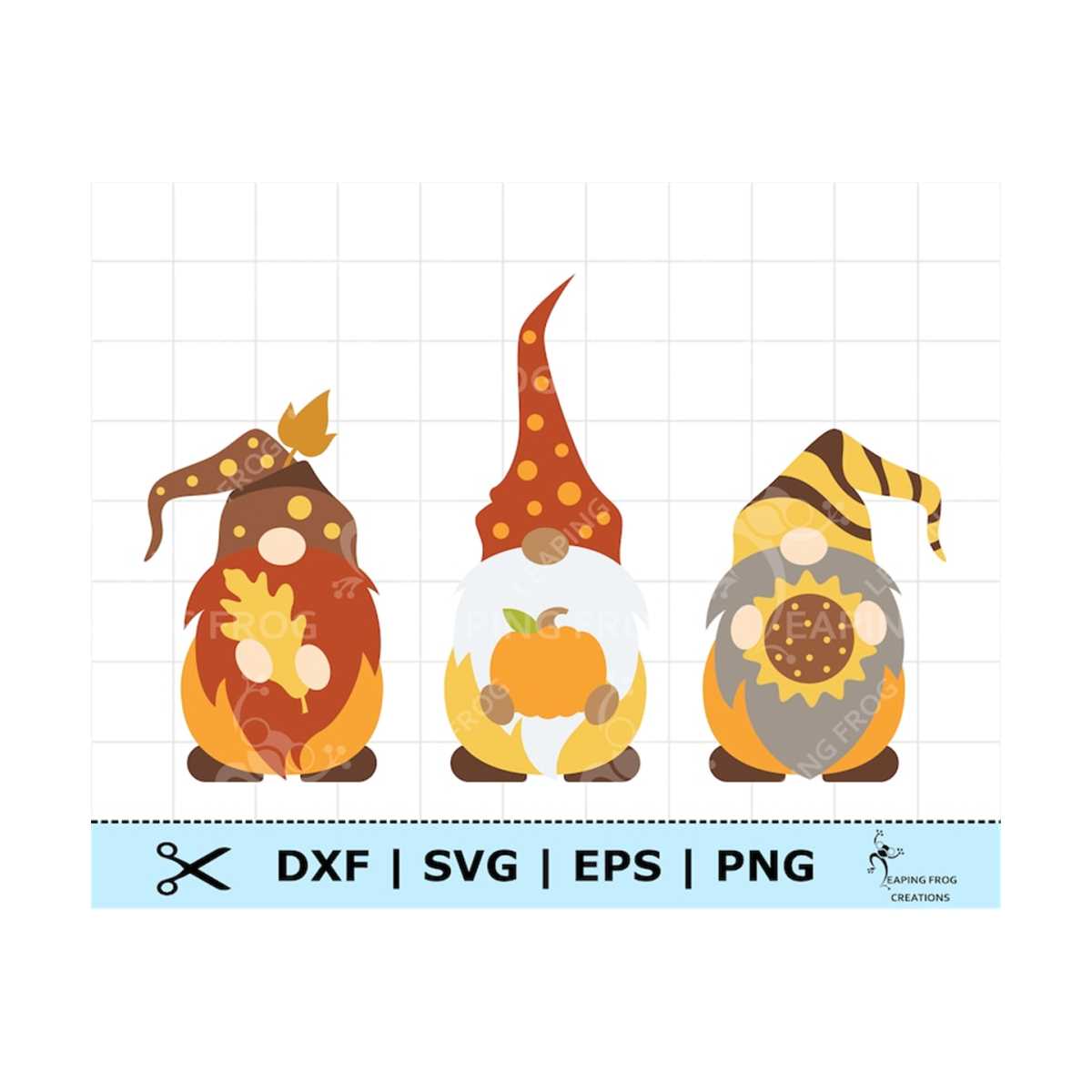 Fall Gnomes SVG. PNG. Cricut cut files, layered. Silhouette | Inspire ...