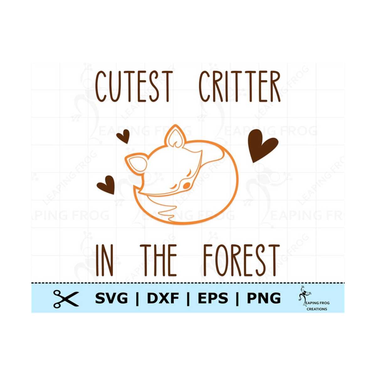 Baby Fox SVG. PNG. Cutest Critter in the Forest. Cricut Cut - Inspire ...