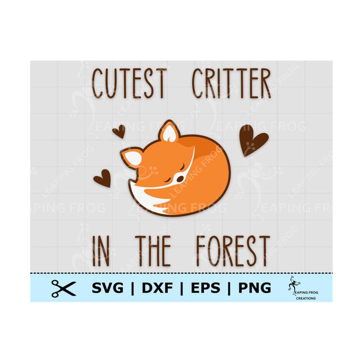 Cutest Critter in the Forest SVG. PNG. Fox. Cricut Cut Files - Inspire ...