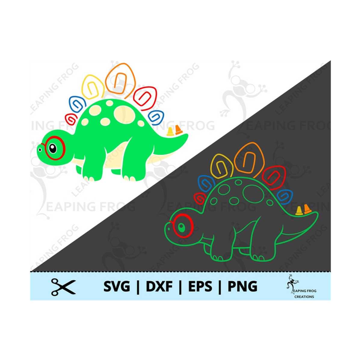 School Dinosaur SVG. PNG. Stegosaurus. Cricut cut files, lay | Inspire ...