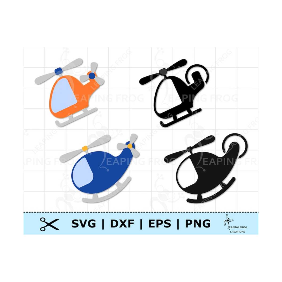 Helicopter SVG. PNG. 4 versions! Cricut cut, layered files, - Inspire ...