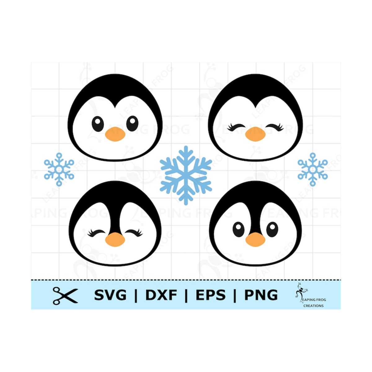 Penguins SVG. PNG. Cricut cut files, layered files. Silhouet - Inspire ...