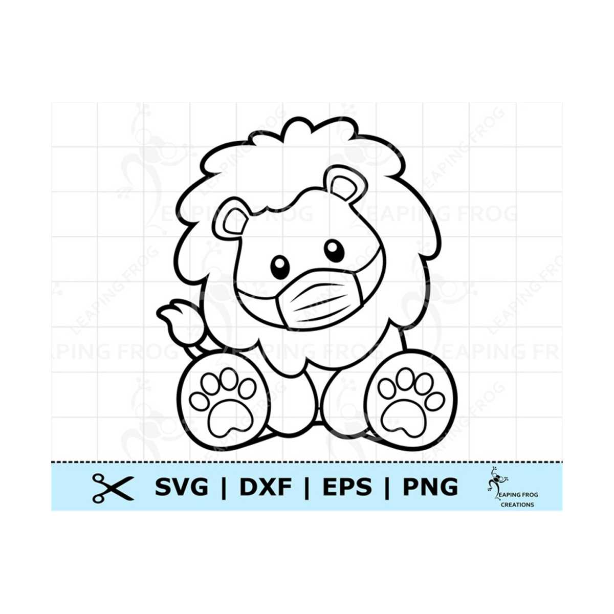 Lion wearing face mask SVG. Cricut cut files, Silhouette fil - Inspire ...