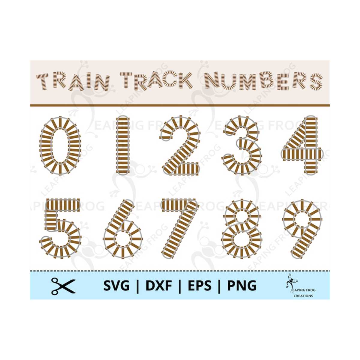 Train track Numbers SVG. PNG. Cricut cut files, layered. Sil - Inspire ...