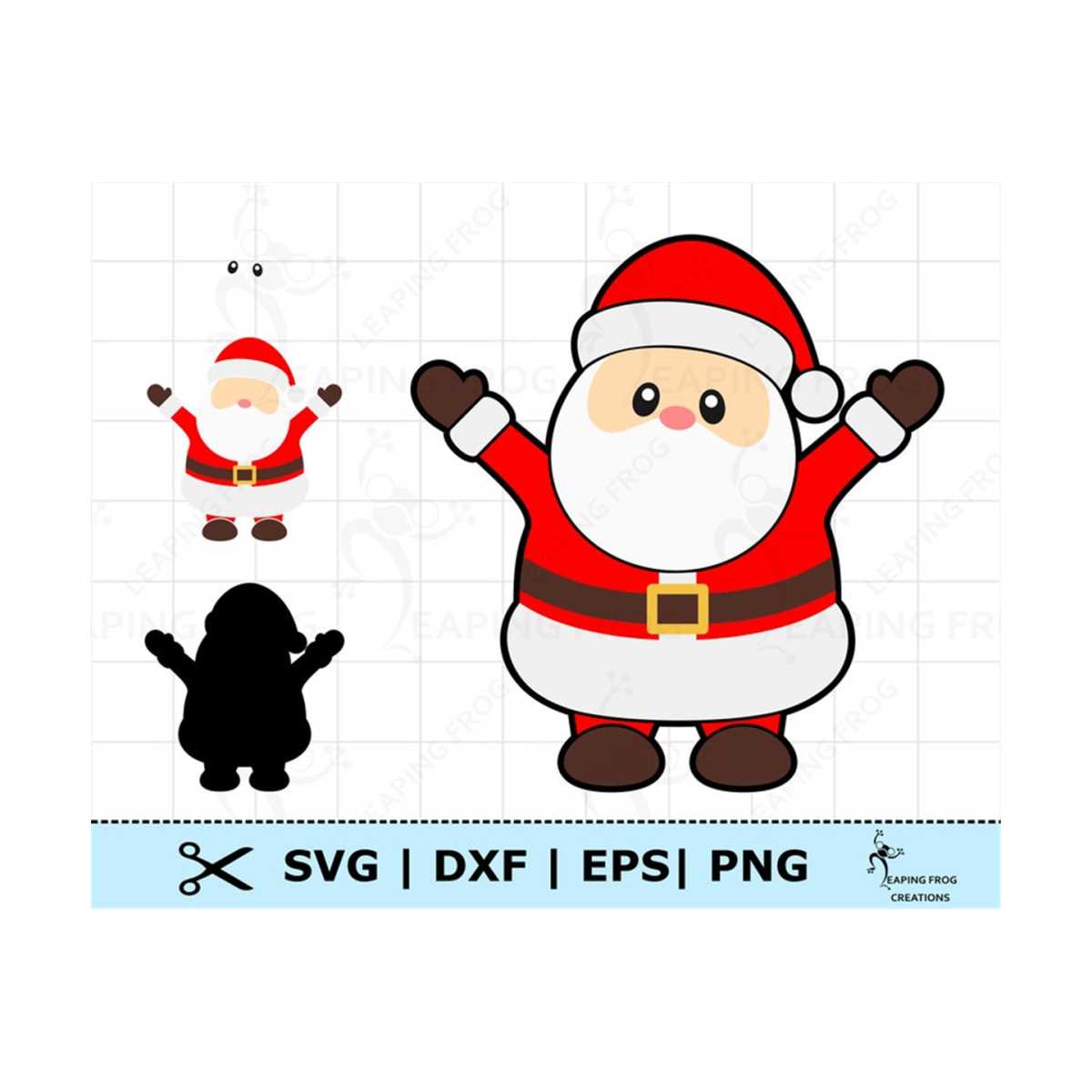 Santa SVG. Santa Claus SVG. Cricut cut files, layered files. - Inspire ...
