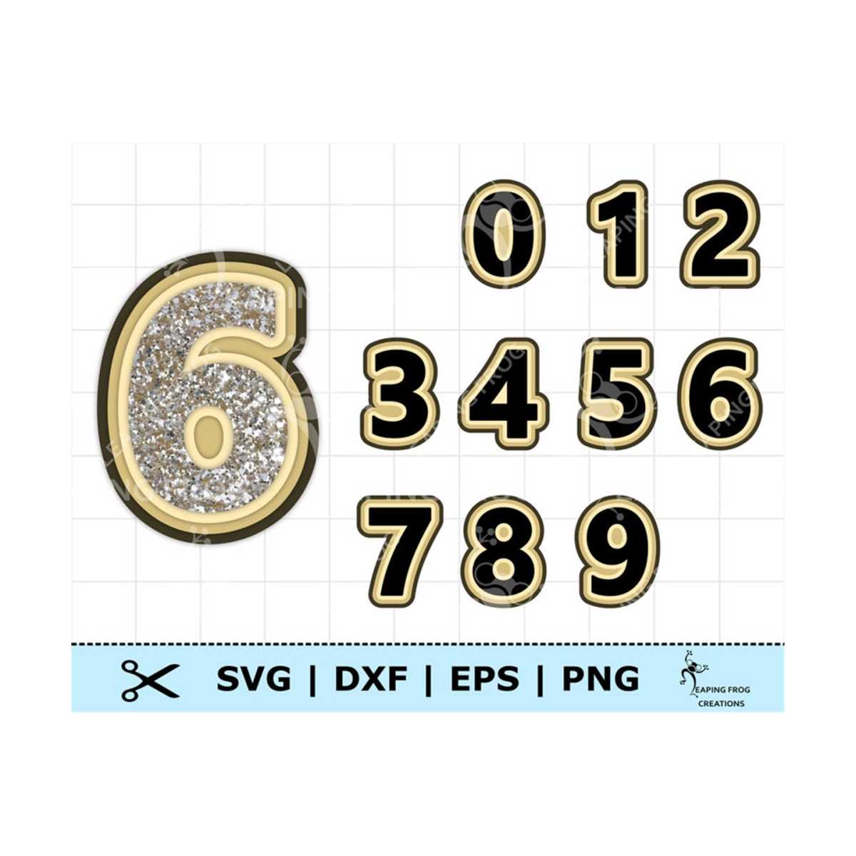 Layered numbers SVG. PNG. Cricut cut files, Silhouette files - Inspire ...