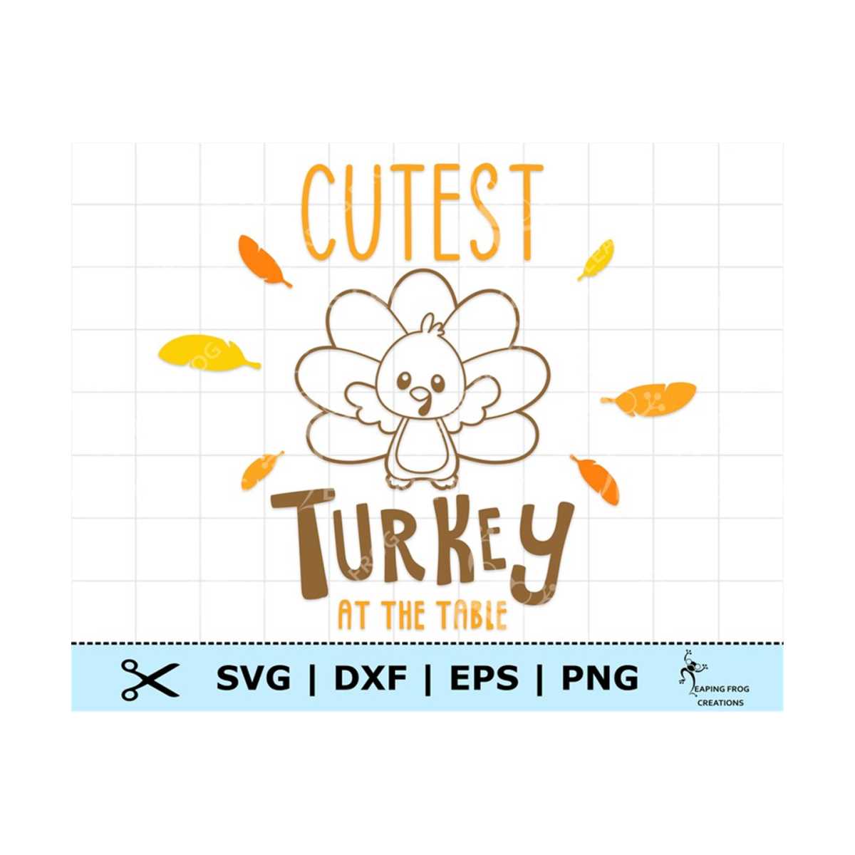 Cutest Turkey SVG. PNG. Cricut Cut Files, layered. Silhouet | Inspire ...
