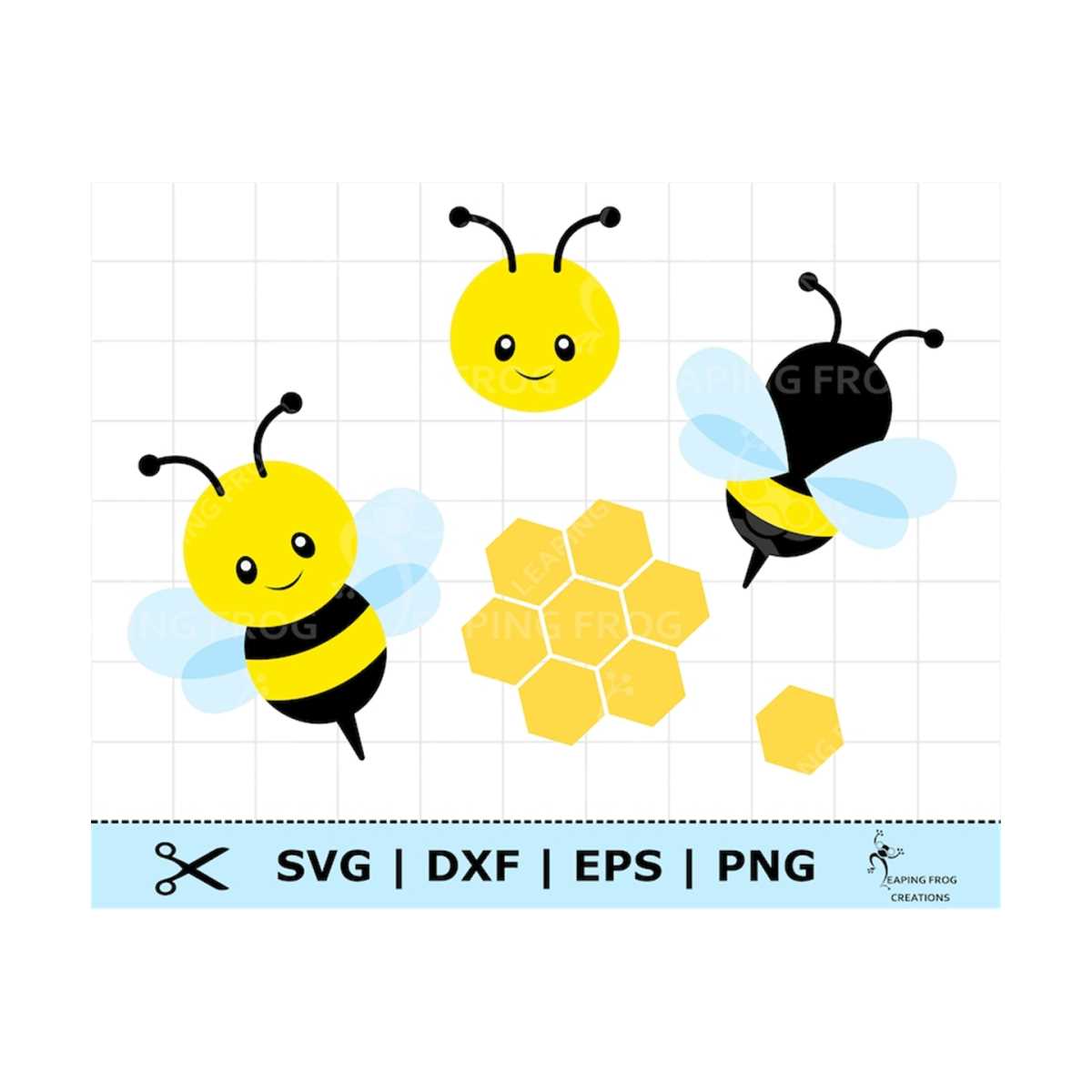 Bee SVG. Bumblebee svg. DXF. PNG. Cricut cut files, layered. - Inspire ...