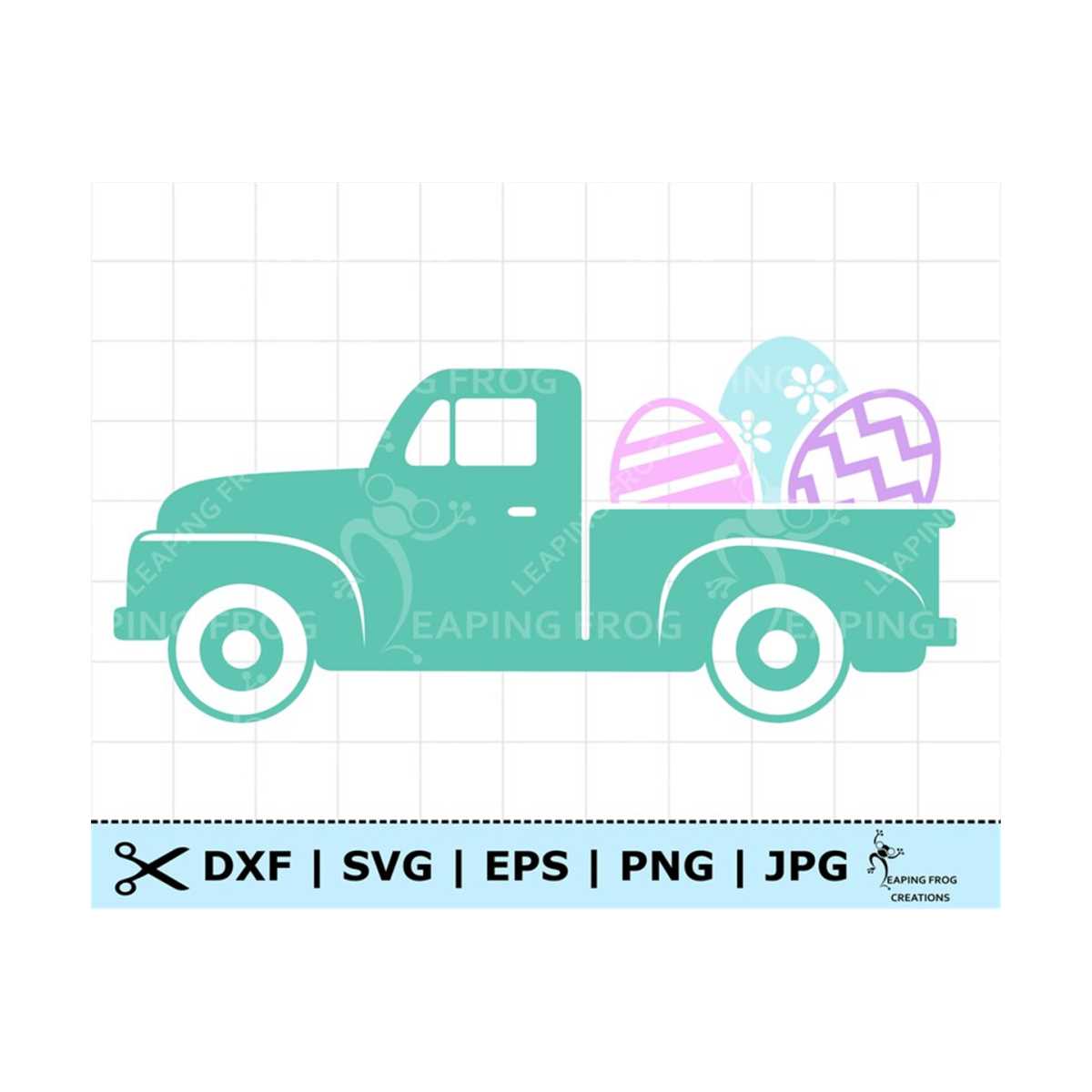 Easter truck SVG. Cricut, Silhouette cut files, layered. Vin - Inspire ...