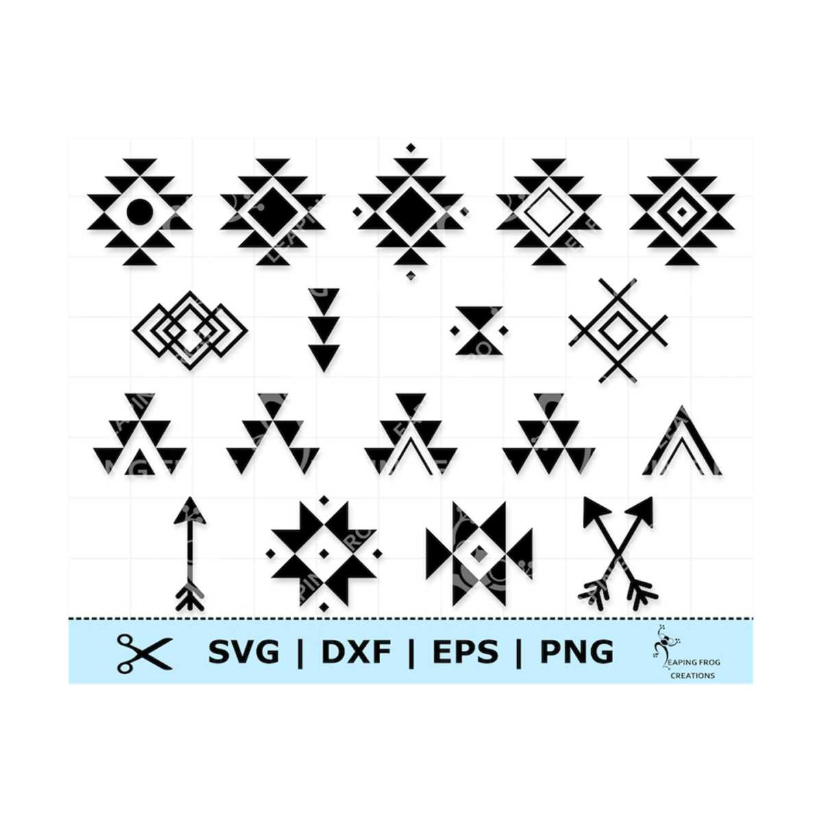 Tribal Pattern SVG. PNG. Aztec. Cricut cut files, Silhouette - Inspire ...