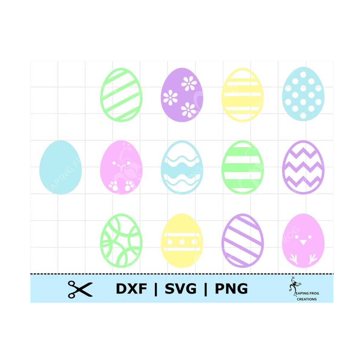 Easter Eggs SVG. PNG. Mix & Match! Cricut cut files, layered | Inspire ...