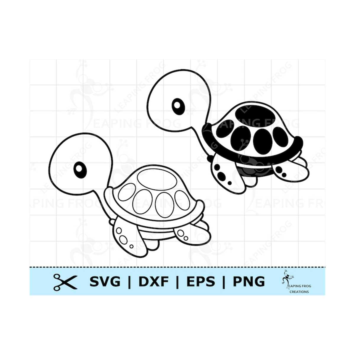 Cute Sea Turtle SVG PNG DXF eps. Sea Turtle Digital download - Inspire ...