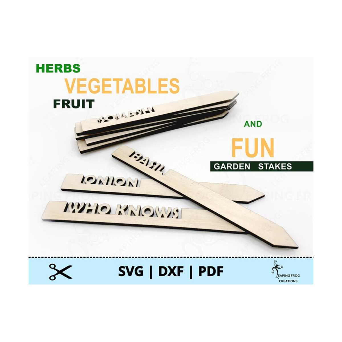 Garden Stakes SVG. For laser, Glowforge, etc. DXF, PDF. Pla | Inspire ...