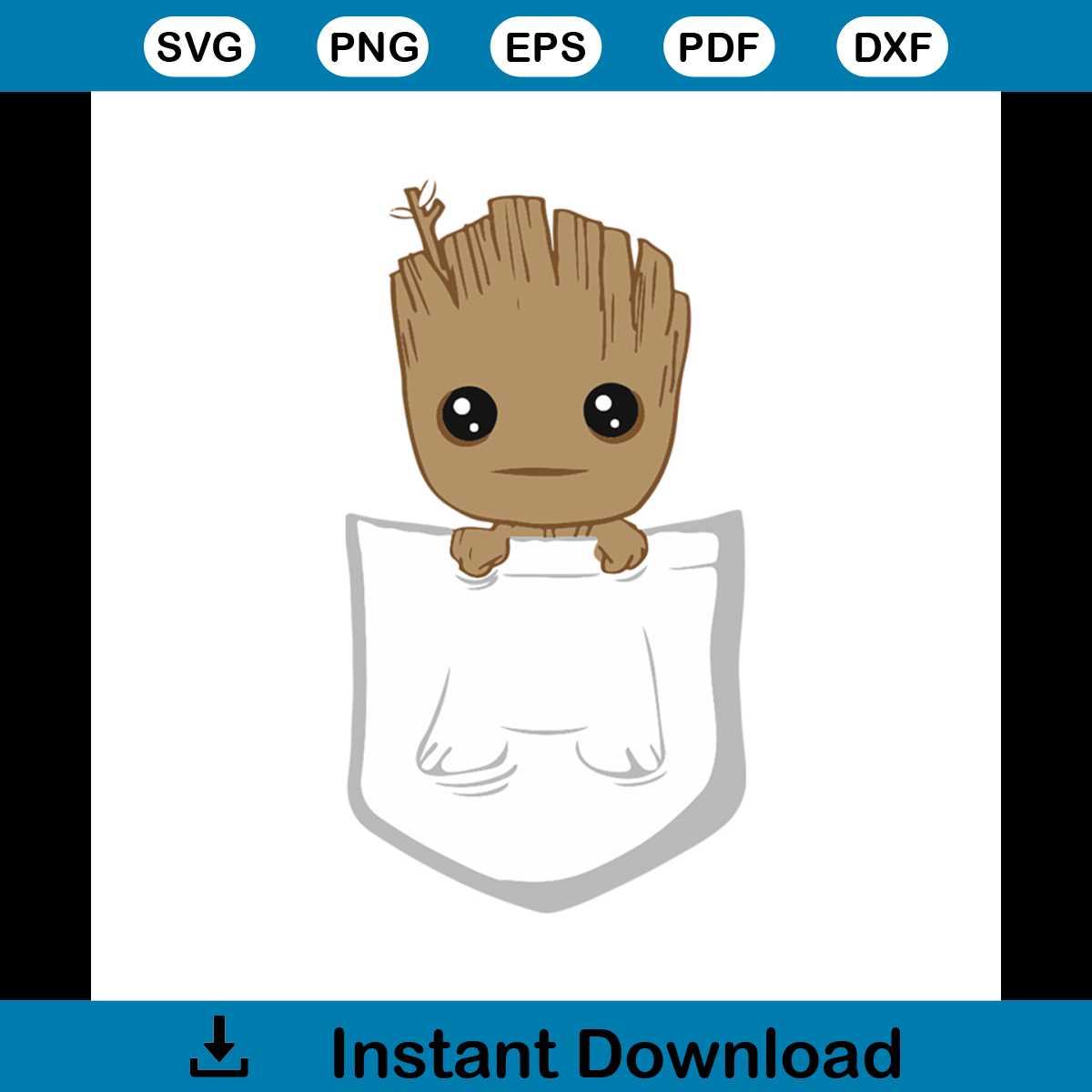 Baby Groot In Pocket Svg, Disney Svg, Guardians of Galaxy, B | Inspire ...