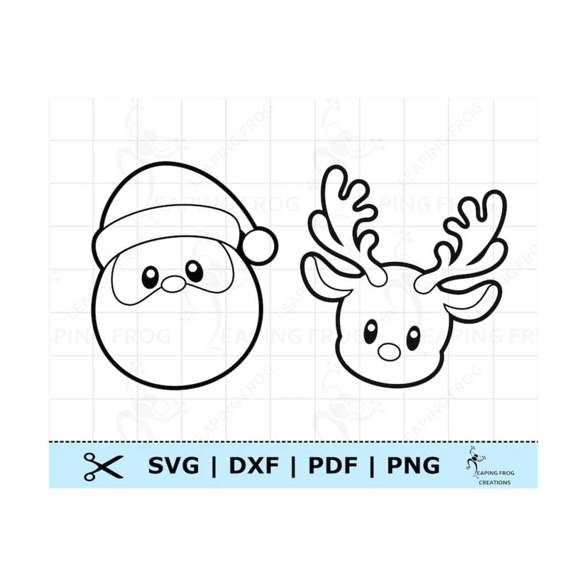 Rudolph SVG. PNG. Santa Claus. Reindeer. Cricut cut files. S - Inspire ...