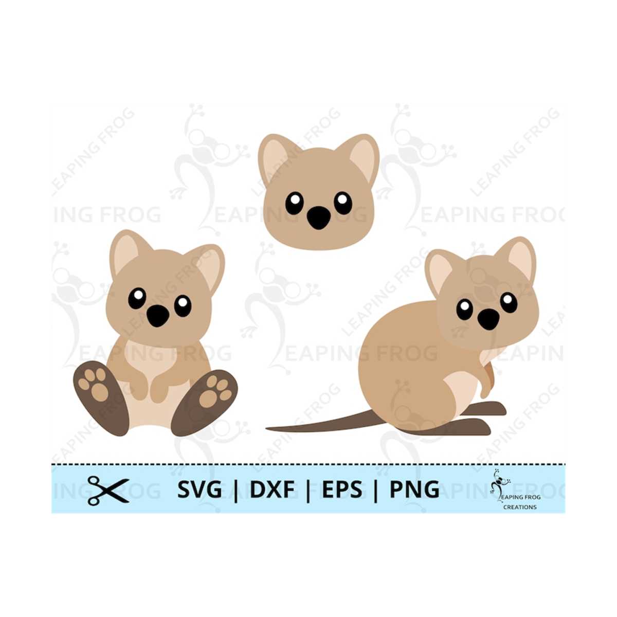 Quokka SVG. PNG. Cricut cut files, layered. Silhouette files | Inspire ...