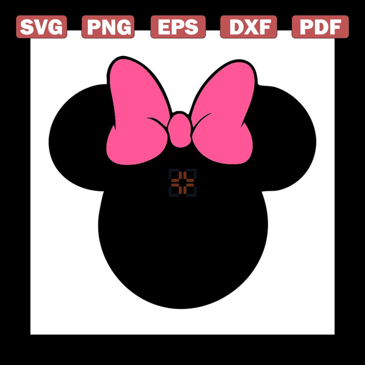 Disney Minnie Mouse With Pink Bow Svg, Disney Svg, Minnie Sv | Inspire ...